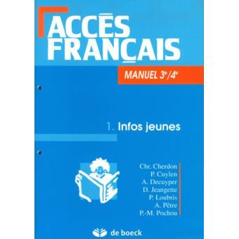 Accès français manuel 4e-3eAccès français - Inconnus - Achat Livre | fnac