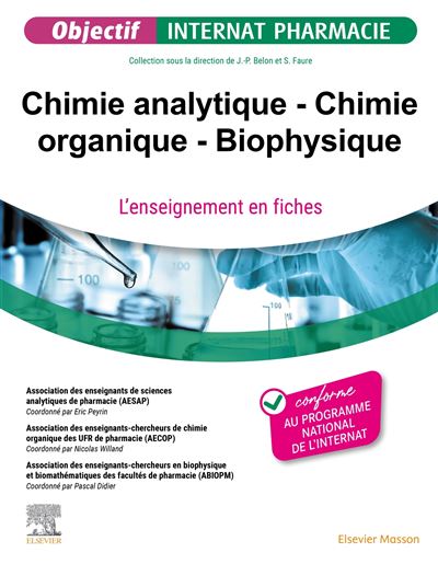 Chimie analytique - Chimie organique - Biophysique L'enseignement en ...