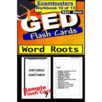 GED Test Prep Word Roots Review-Exambusters Flash Cards-Workbook 10 of ...