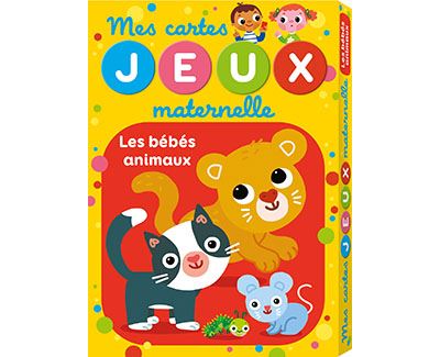 Mes cartes jeux maternelle Les bébés animaux 30 cartes et la boîte ...