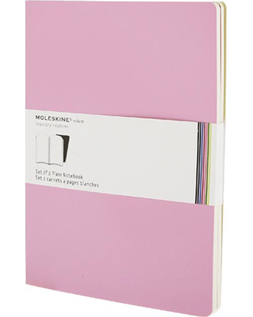 Carnet Volant blanc - Très Grand format - Couverture souple rose ...