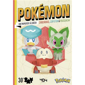 Pokémon Chochodile, Coiffeton & Poussacha Un papertoy à créer - Dernier ...