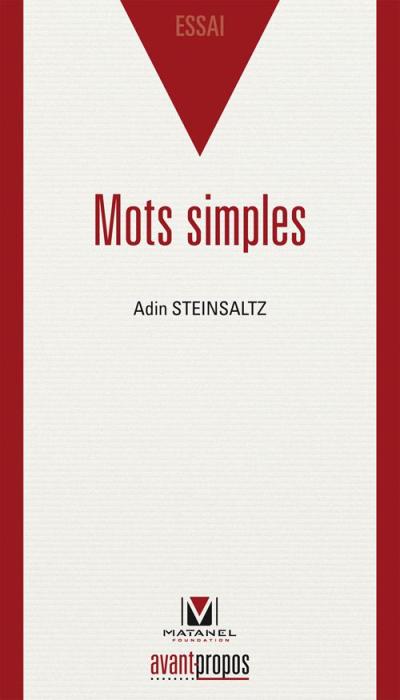 Mots simples - broché - Alain Steinsaltz - Achat Livre | fnac