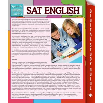 SAT English (Speedy Study Guide) - ebook (ePub) - Publishing, Speedy ...
