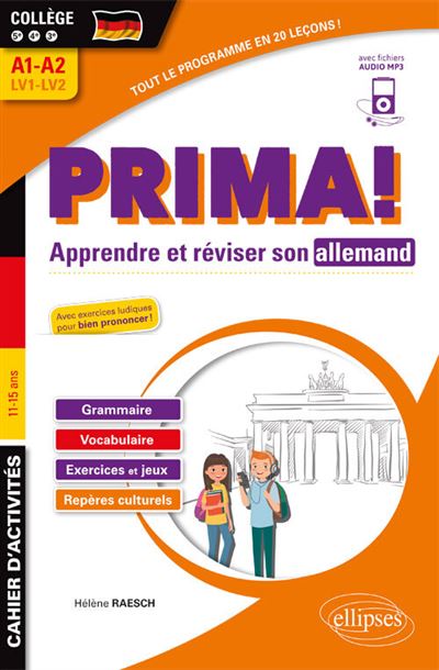 Allemand. Prima! Cahier pour apprends et réviser son allemand ...