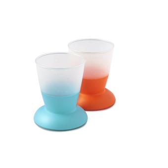 Gobelet lot de 2 verres pour bébé Babybjörn Orange et turquoise - Achat ...
