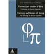 Forme(s) et modes d'être Form(s) and Modes of Being L'ontologie de ...