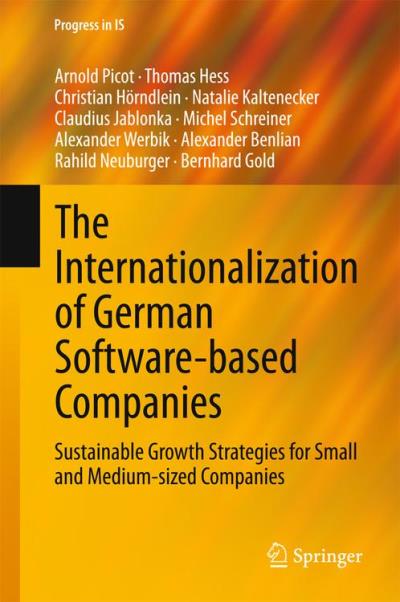 The internationalization of german software-based companies - relié ...