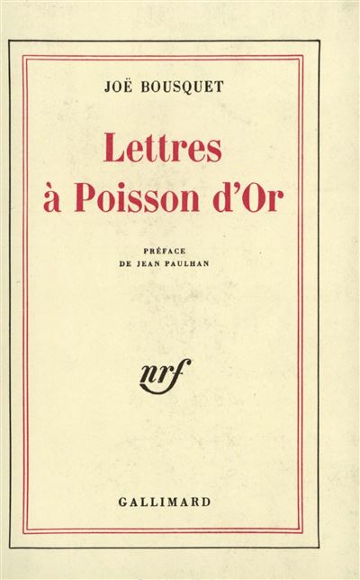 Lettres a poisson d'or - Joë Bousquet - Achat Livre | fnac