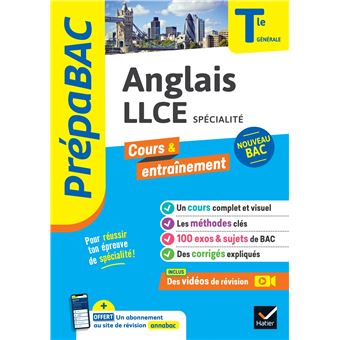 Prépabac Anglais LLCE Tle générale (spécialité) - Bac 2024 Nouveau programme de Terminale ...