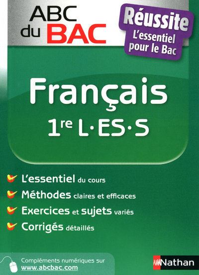 Le guide ABC Bac Spécial cours - Abc bac reussite francais 1re ...