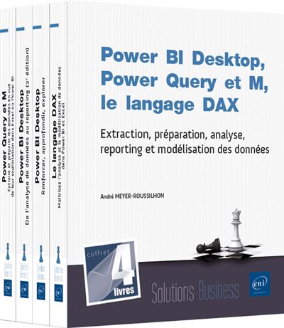 Power BI Desktop, Power Query et M, le langage DAX - Coffret de 4 ...