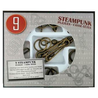 EUREKA STEAMPUNK PUZZLES - 9 PUZZLES IN GREY BOX - Puzzle - Achat ...
