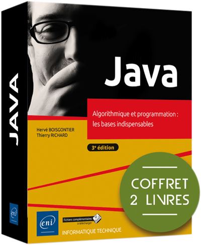 Java - Coffret de 2 livres - Algorithmique et programmation : les bases ...