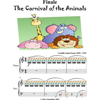 Finale Carnival of the Animals Easy Piano Sheet Music with Colored Notation - ebook (ePub ...