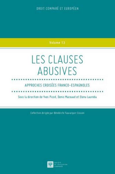 Les clauses abusives, approches croisées franco-espagnoles Sous la ...