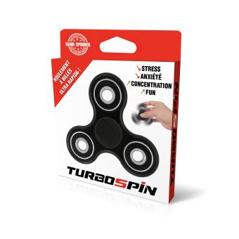 Fidget Hand Spinner Turbospin Premium Blanc jusqu a 3 mn de rotation Jeu d adresse Achat prix fnac