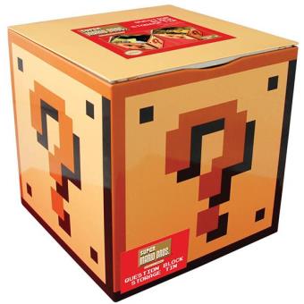 Super mario bros question block/tin storage box - Produits Dérivés ...
