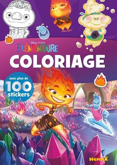 Disney Pixar - + stickers - Disney Pixar Elémentaire - Coloriage avec ...