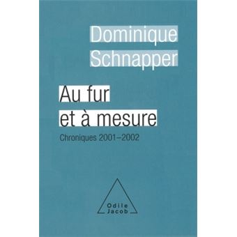 Au fur et à mesure Chroniques 2001-2002 - broché - Dominique Schnapper - Achat Livre ou ebook | fnac