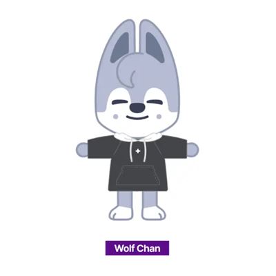 Peluche stray kids skzoo plush original ver. wolf chan/skz s : Objet ...