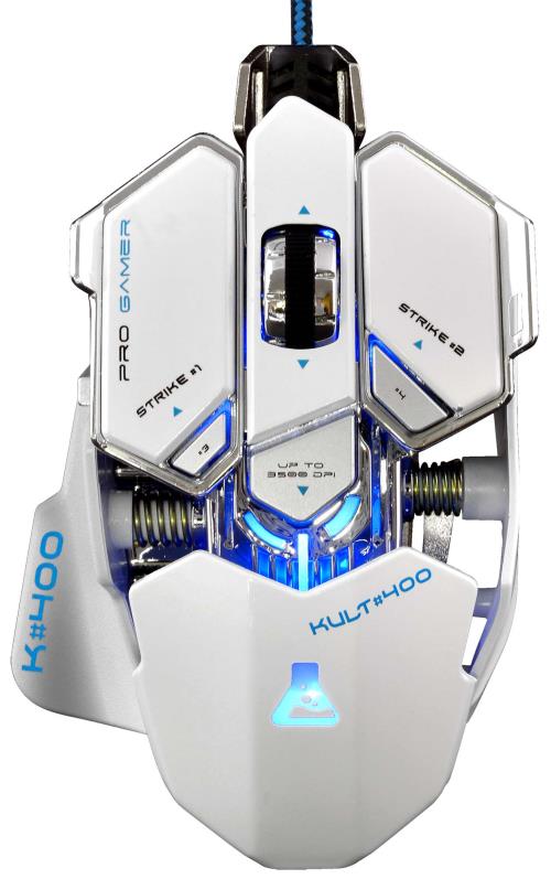 Souris Gaming The G-Lab Kult 400/W Blanche Base métallique - Souris ...