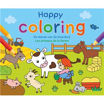 Happy coloring - Les animaux de la ferme - broché - Collectif - Achat ...