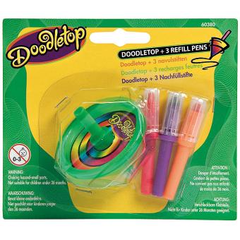 Doodle Top Toupie et 3 Recharges University Games - Autres jeux ...