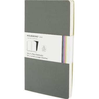 Carnet volant blanc grand format set 2 couv. souple gris - Carnets et ...
