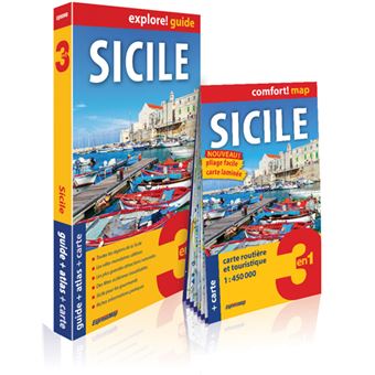 Sicile (Explore! Guide 3En1) Coffret avec guide, carte et atlas, Edition 2018 - broché ...