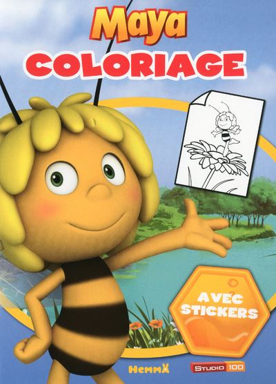 Maya l'abeille - Maya coloriage avec stickers - Collectif - broché ...