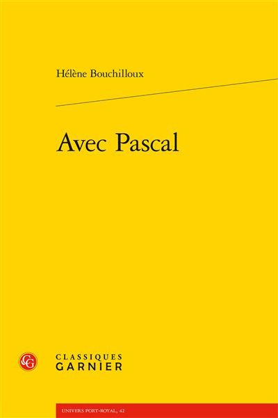 Avec Pascal - broché - Hélène Bouchilloux, Jean Lesaulnier - Achat ...