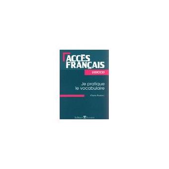 Je pratique le vocabulaire 5e-4e - broché - Charles Franken - Achat ...