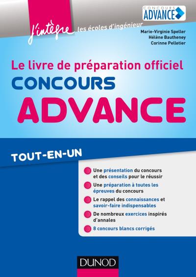 Concours Advance Le livre de préparation officiel. Tout-en-un - broché ...