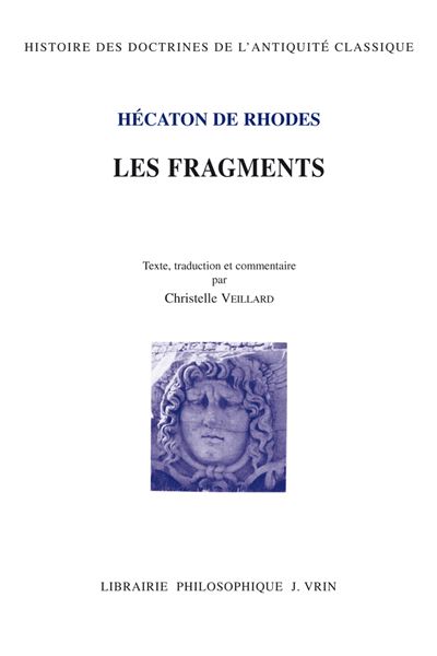 Les fragments - broché - Hécaton de Rhodes, Christelle Veillard - Achat ...