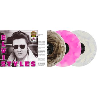 Elvis Styles Vinyle Effet Nuage Rose Néon, Noir et Blanc - Elvis ...