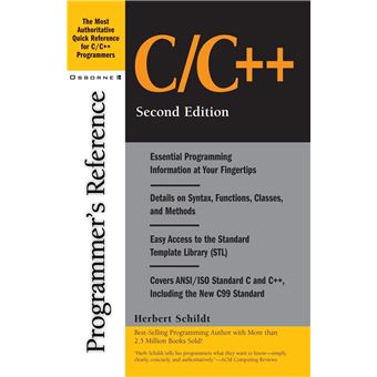 C/C++ Programmer's Reference - broché - Herbert Schildt - Achat Livre | fnac