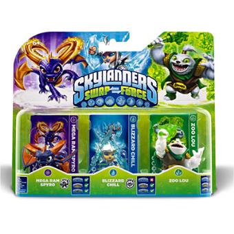 Skylanders Swap Force Triple Pack Zoo Lou + Mega Ram Spyro + Blizzard ...