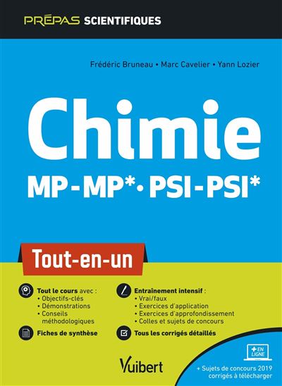 Chimie MP/MP* PSI/PSI* - Tout-en-un 2020 - broché - Yann Lozier, Marc ...