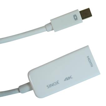 Adaptateur Sinox Premium Mini Display Port vers HDMI 0.15 m Blanc ...