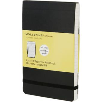 Bloc-notes quadrillé - Format de poche - Couverture souple noire - Bloc ...