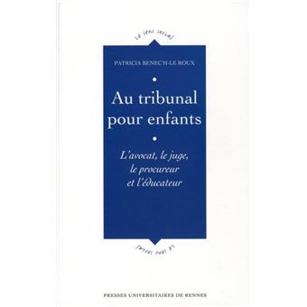 Au tribunal pour enfants L'avocat, le juge, l'éducateur - broché - Pur ...