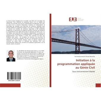 Initiation A la programmation appliquee au Genie Civil Sous ...