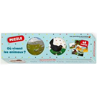 Où vivent les animaux ? Puzzle - cartonné - Collectif, Collectif d ...