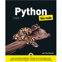 PYTHON - Langages de programmation - Livre, BD | fnac