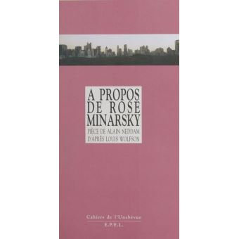 A propos de rose minarsky - broché - A. Neddam, Louis Wolfson - Achat ...