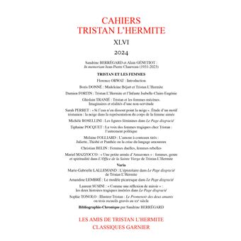 Cahiers Tristan L'Hermite 2024 - broché - Florence Orwat, Alain ...