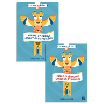 Totem - Mathématiques CE1 Fichier de l'élève en 2 volumes (numération ...