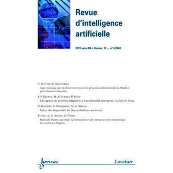 Revue d'intelligence artificielle-rsti serie ria vol.17 n. 4 - broché ...
