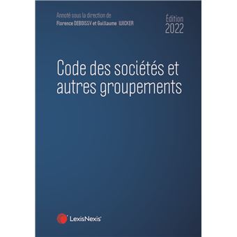Code des sociétés et autres groupements 2022 - relié - Florence ...